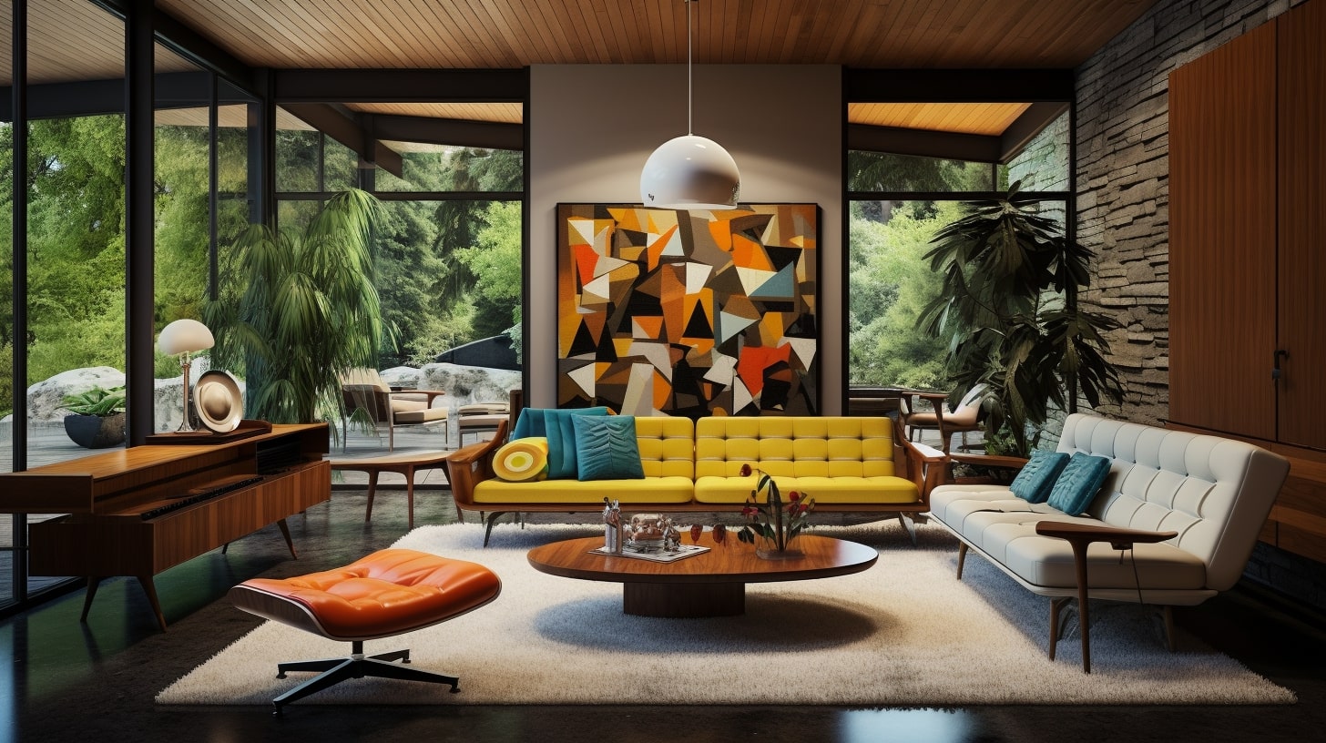 Mid-Century Modern Living Rooms: Retro Vibes and Contemporary Comfort ...